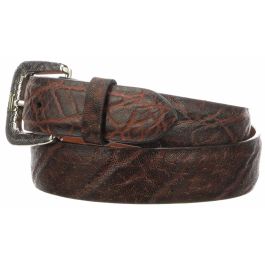 Lucchese Mens W5091 Bark Elephant 1 1/2" Exotic Western Belt